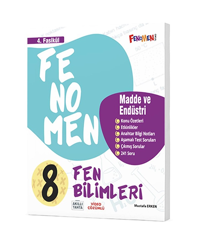 Fenomen Okul 8 Sınıf Fen Bilimleri 4 Fasikül Madde Ve Endüstri 2023