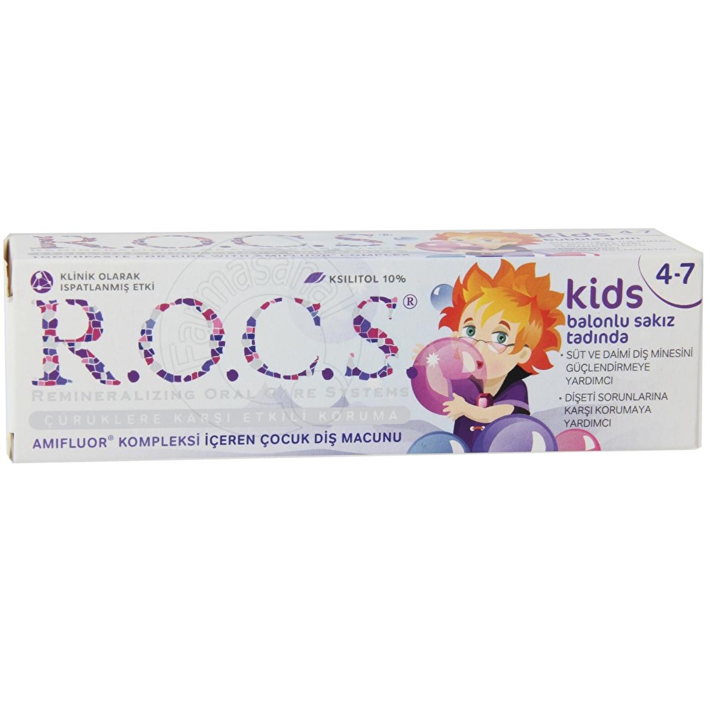 Rocs Kids 4-7 Yaş Çocuk Diş Macunu Balonlu Sakız Tadı 35ml Fiyatları ve ...