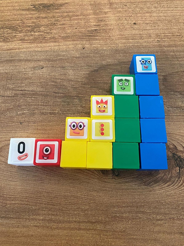 Numberblocks 1-2-3-4-5 Mıknatıslı Küp Number Blocks 0 HEDİYELİ ...
