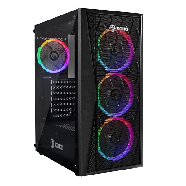 Zoko Melody 4 Fanlı Siyah ATX Oyuncu Bilgisayar Kasası Fiyatları ve ...