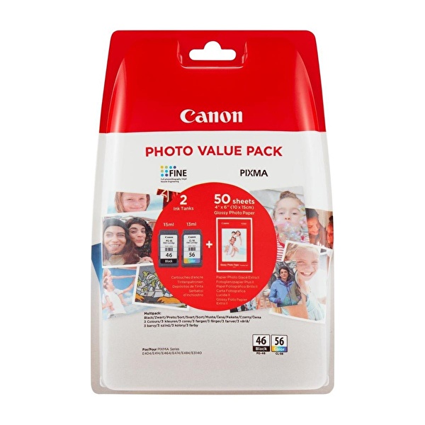 CANON PG-46/CL 56 KARTUŞ SETİ FOTOĞRAF KAĞIDI HEDİYELİ Fiyatları ve ...
