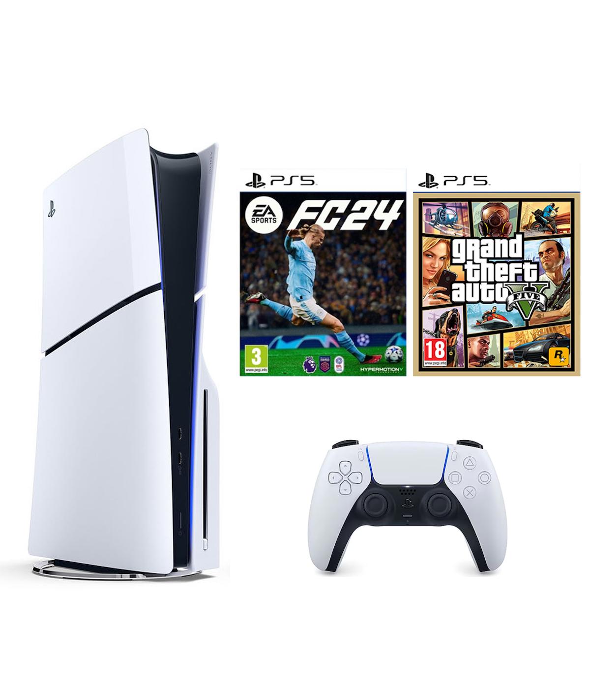 Sony Playstation 5 1 TB Slim CD Edition Konsol + PS5 Gta 5 + PS5 Fifa ...