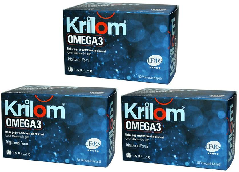 Tab Krilom Omega 3 Balık Yağı 50 Kapsül x 3 Adet Fiyatları ve Modelleri ...
