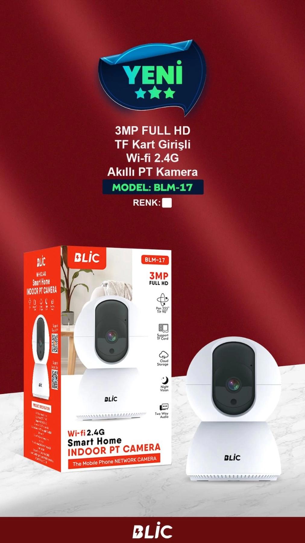 Blic BLM-17 3 Megapiksel Full HD IP Kamera Güvenlik Kamerası Fiyatları ...