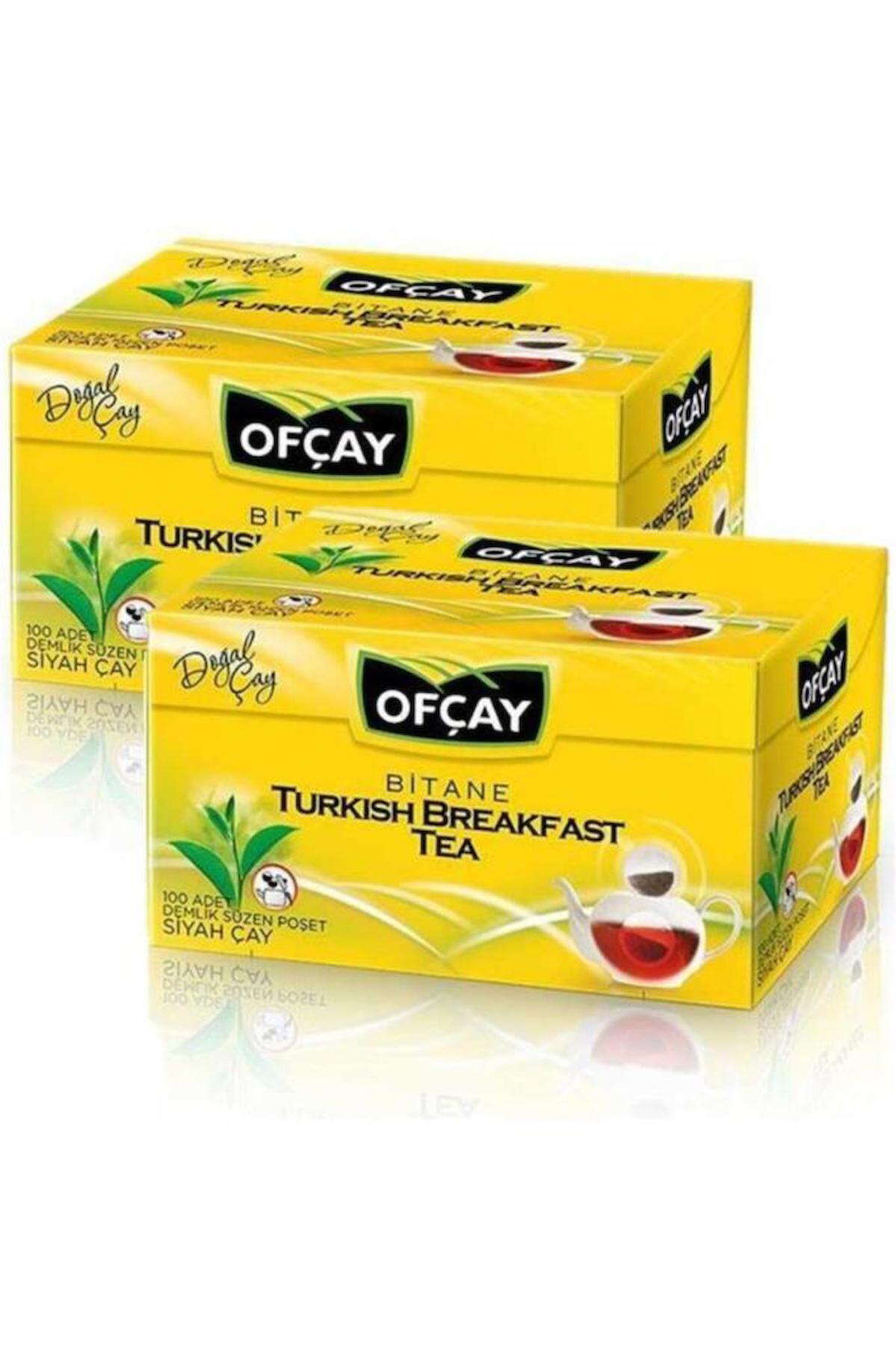 Ofçay Bitane Turkish Breakfast Tea Demlik Poşet Çay 200 Adet (100 Ad X ...