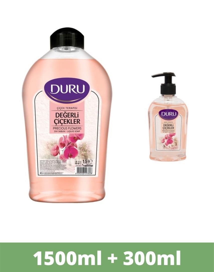 DURU SIVI SABUN 1,5LT ÇİÇEK TERAPİSİ +300ML Fiyatları ve Modelleri ...