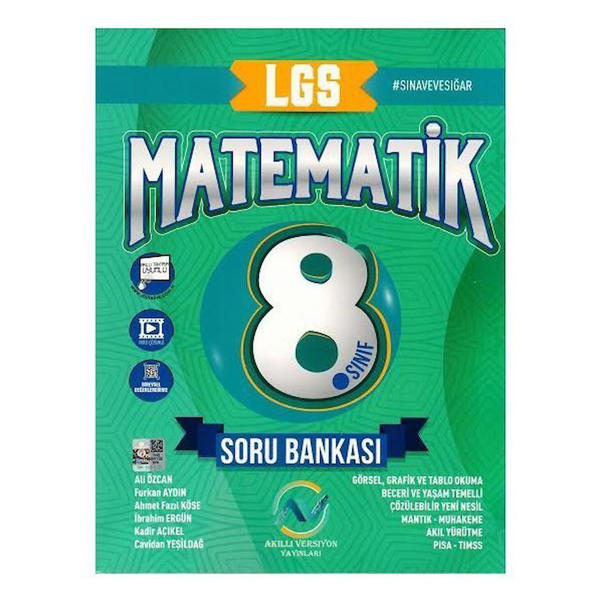 AV AKILLI VERSİYON YAYINLARI 8. SINIF LGS MATEMATİK SORU BANKASI ... AV AKILLI VERSİYON YAYINLARI 8. SINIF LGS MATEMATİK SORU BANKASI ...