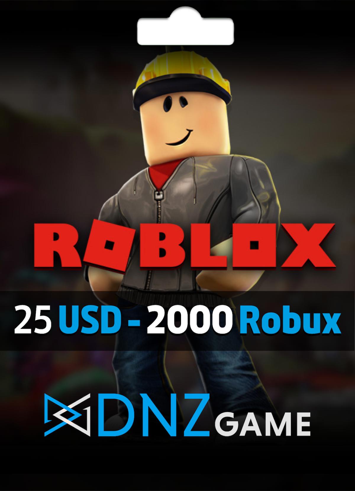Roblox Gift Card 25 USD 2000 Robux Fiyatları ve Modelleri - Pazarama