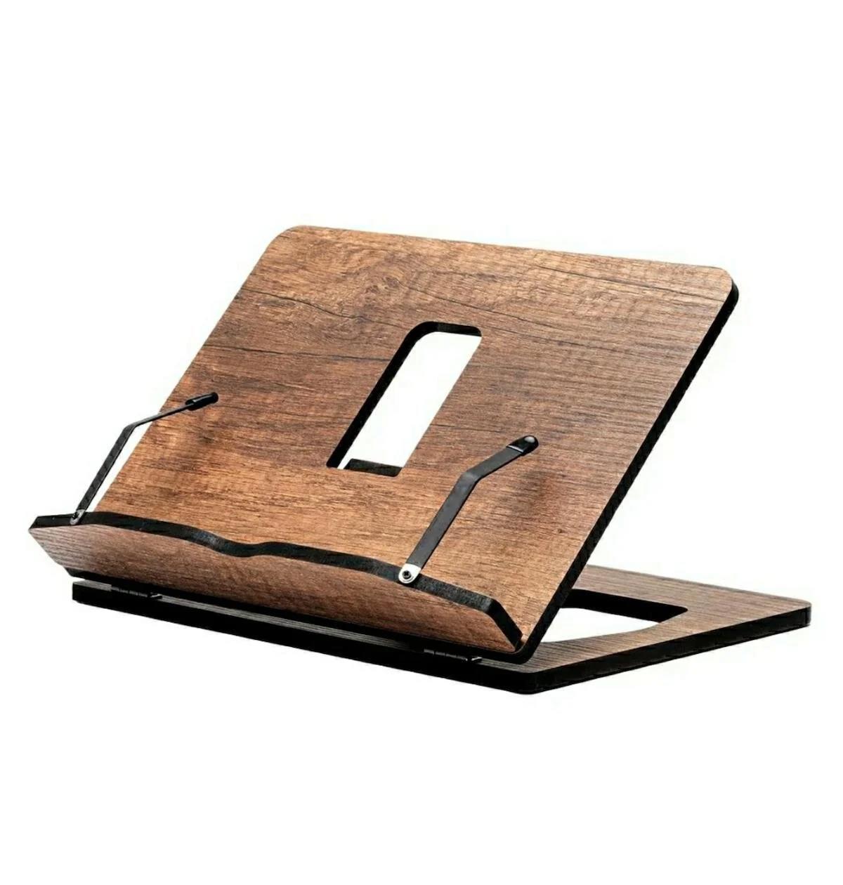 Ahşap Tablet Telefon Tutucu Ayarlanabilir Kitap Okuma Sehpası Standı ...