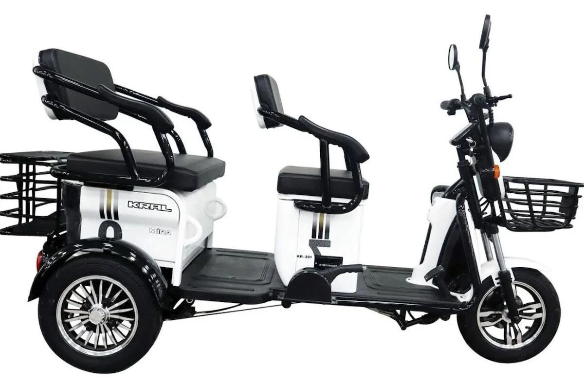 Kral Mira-l Elektrikli 3 Tekerli Motosiklet - 60v 32ah X 5 Akülü ...