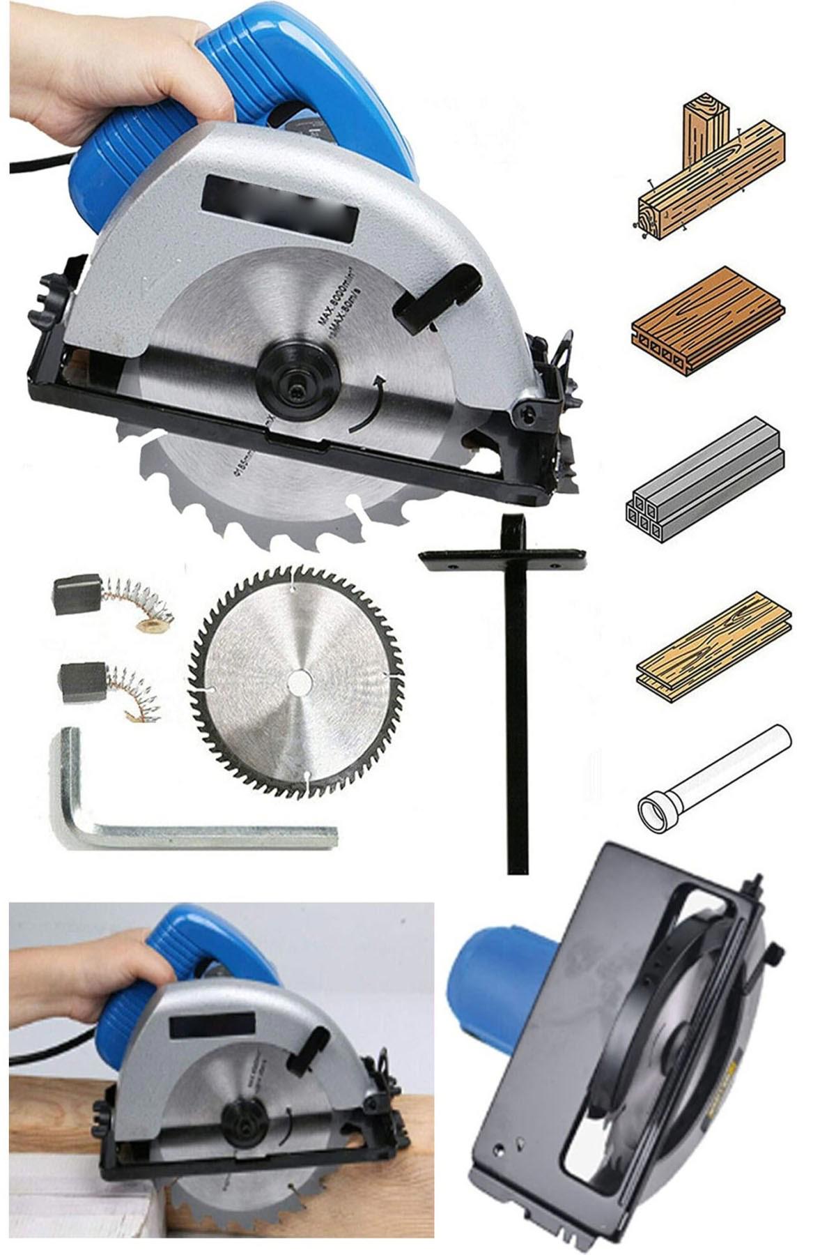 Metal Çift Dişli Sistem Bakır Motor Ahşap Sunta Kesme Daire Testere ...