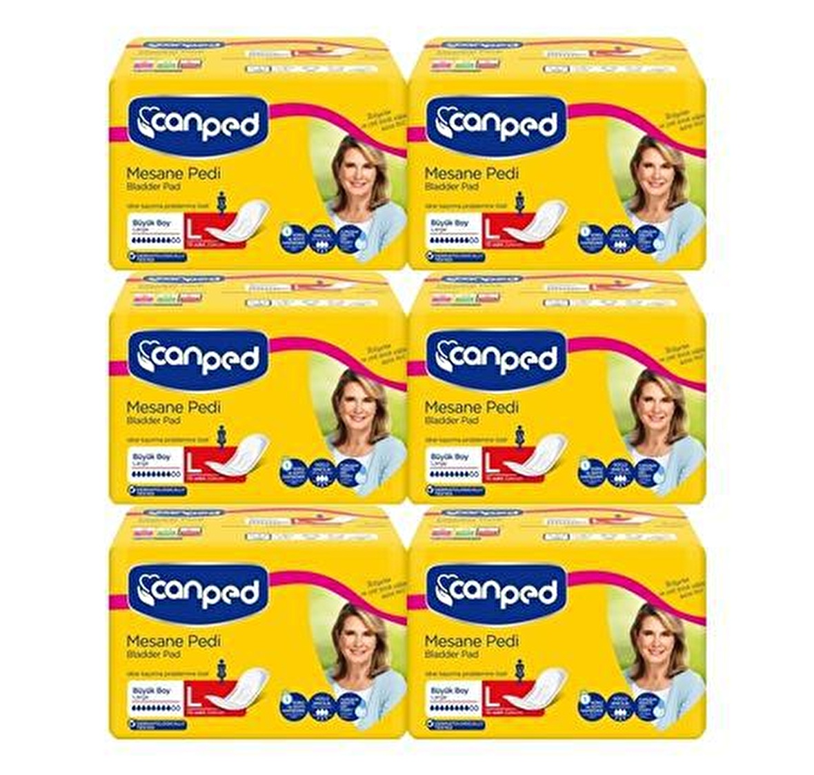 Canped Mesane Pedi Büyük Boy Large Yoğun 10 Lu x 6 Adet Fiyatları ve ...