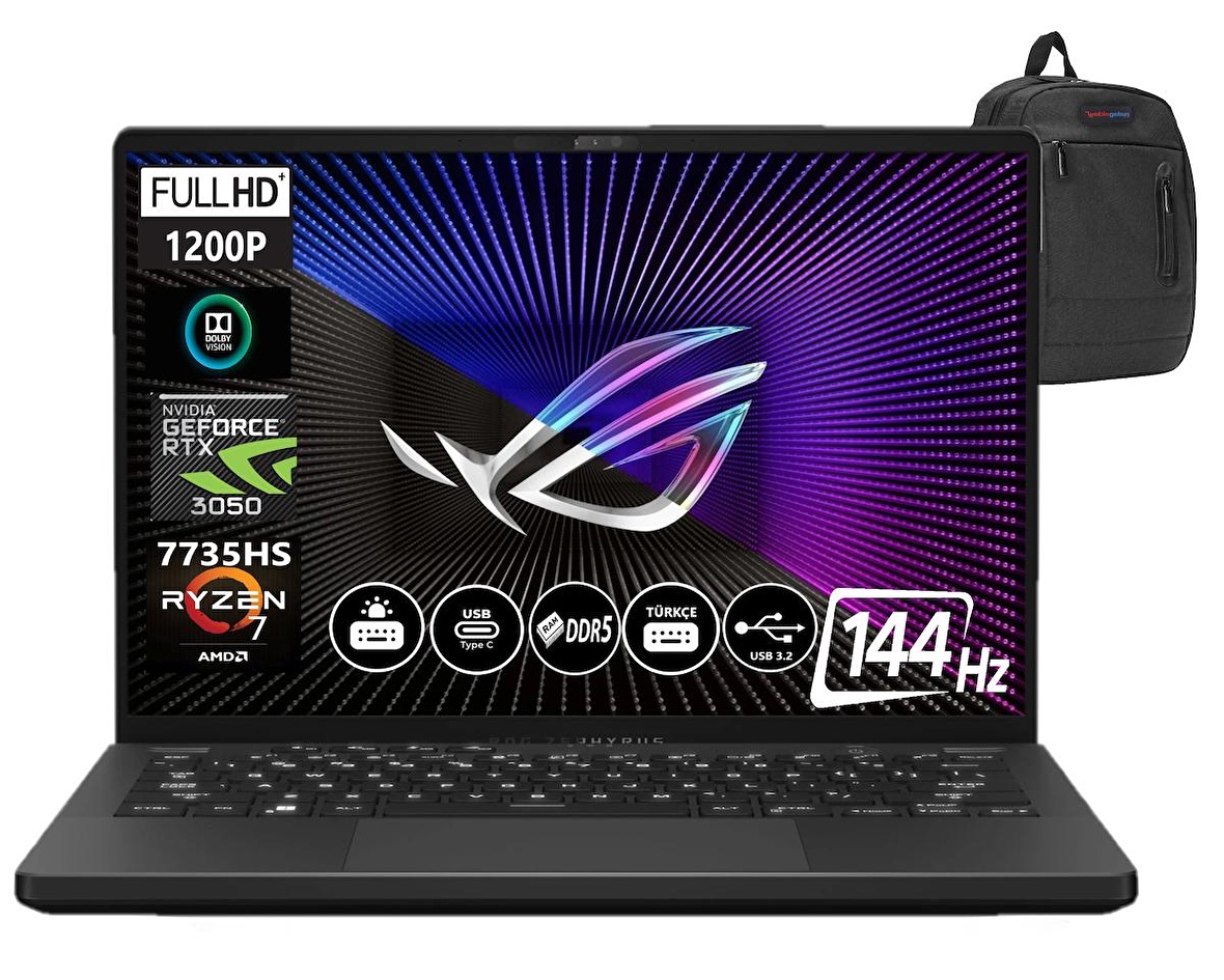 Asus ROG Zephyrus G14 AMD Ryzen 7 7735HS 40GB DDR5 Ram 512GB SSD 6GB ...