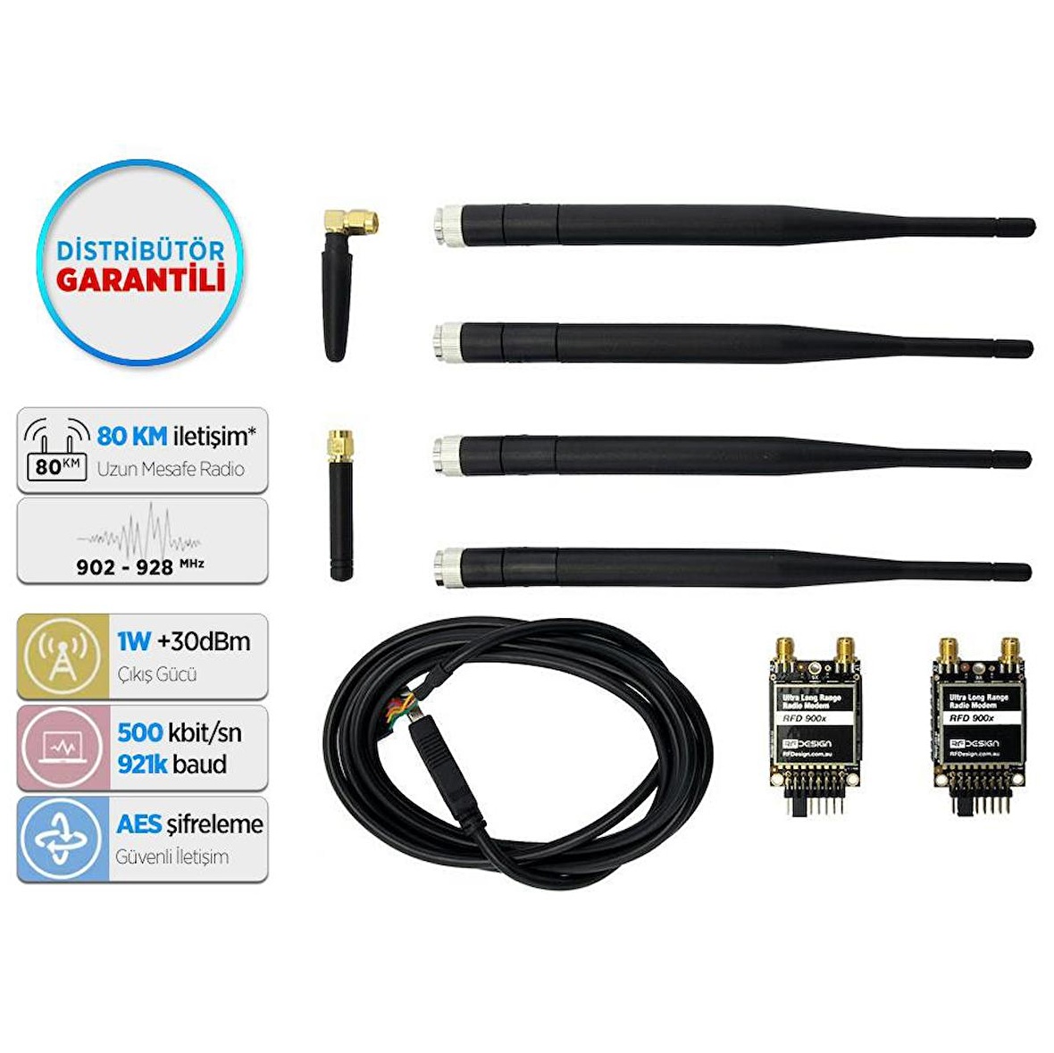 Pixhawk Rf Design Rfd900x Modem Uzun Menzilli Radyo Telemetri Seti Bundle Distribütör Garantili 