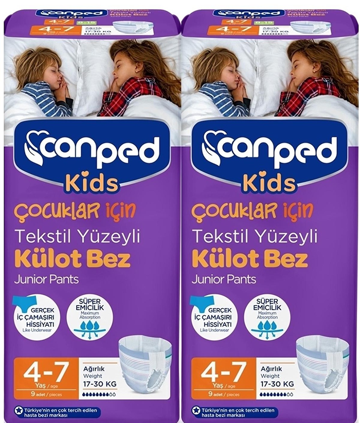 Canped Kids 2x9'lu Çocuk Külot Bez Fiyatları ve Modelleri - Pazarama