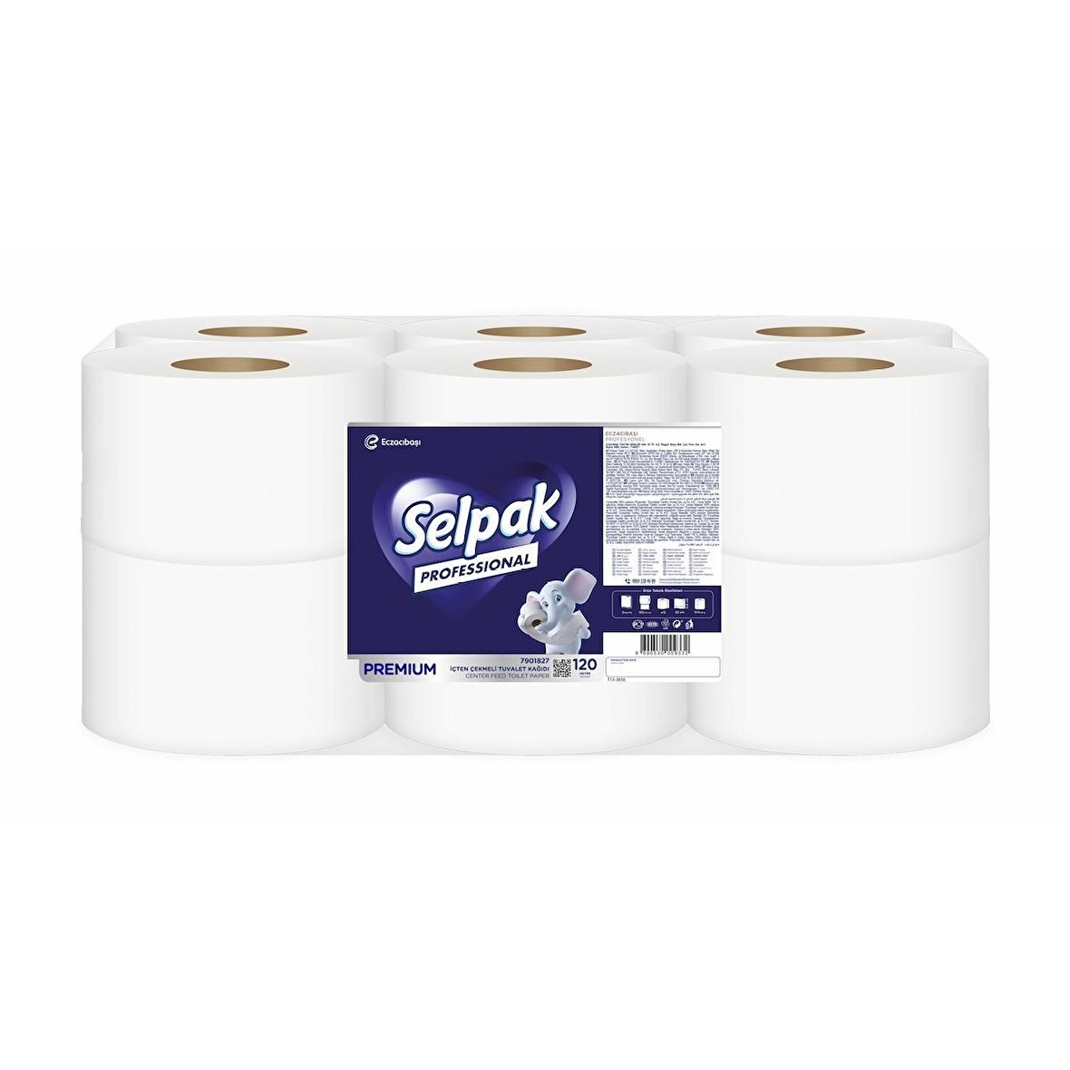 Selpak Professional Premium İçten Çekmeli Tuvalet Kağıdı 12 Rulo 120 M ...