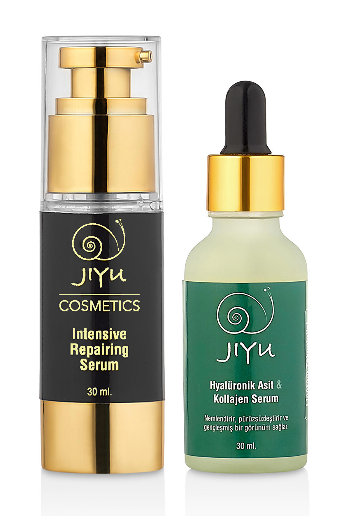 Jiyu Yaşlanma ve Kırışıklık Karşıtı Salyangoz Özlü Serum + Hyaluronik Asit ve Kolajen ...