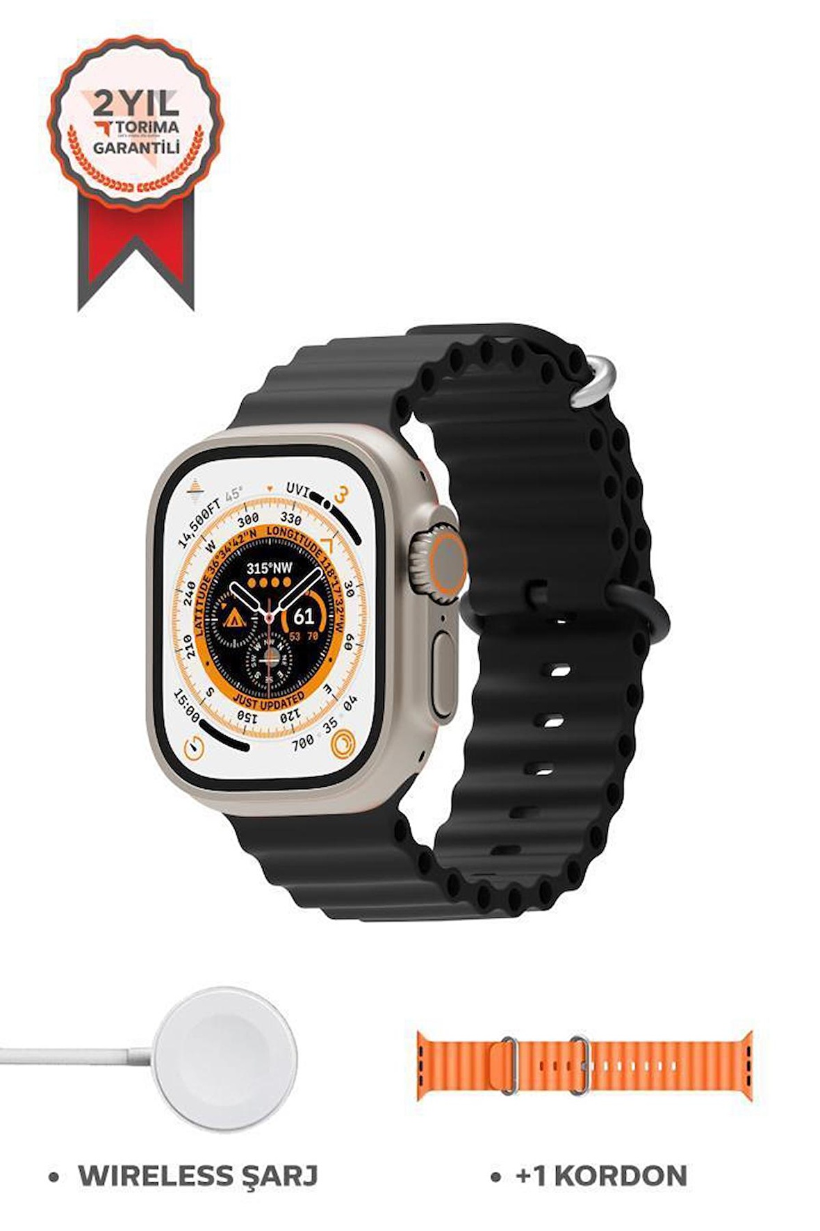 Torima W8 Ultra Max BT Siyah Akıllı Saat Fiyatları ve Modelleri - Pazarama