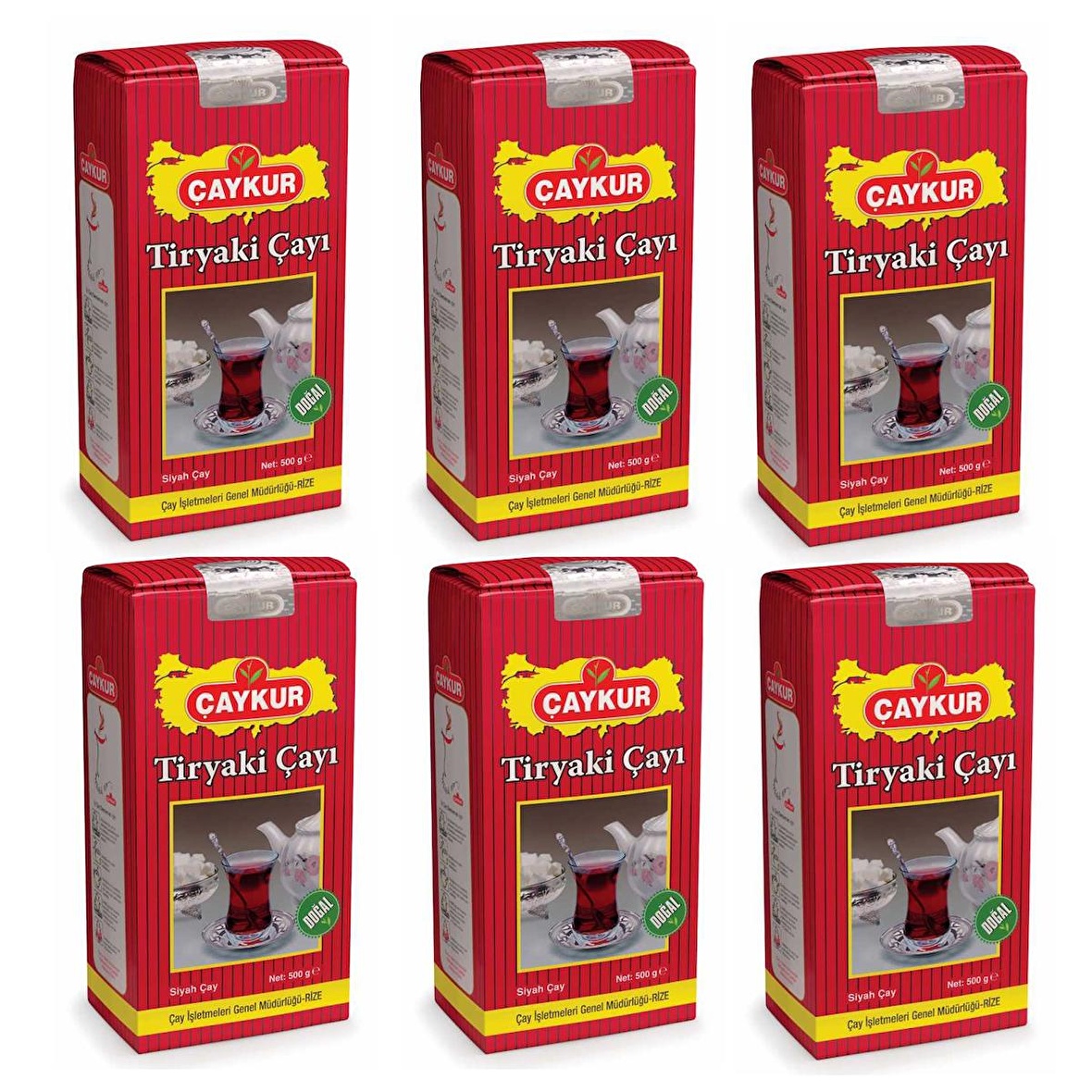 Çaykur Tiryaki 500 gr 6'lı Paket Dökme Çay Fiyatları ve Modelleri ...