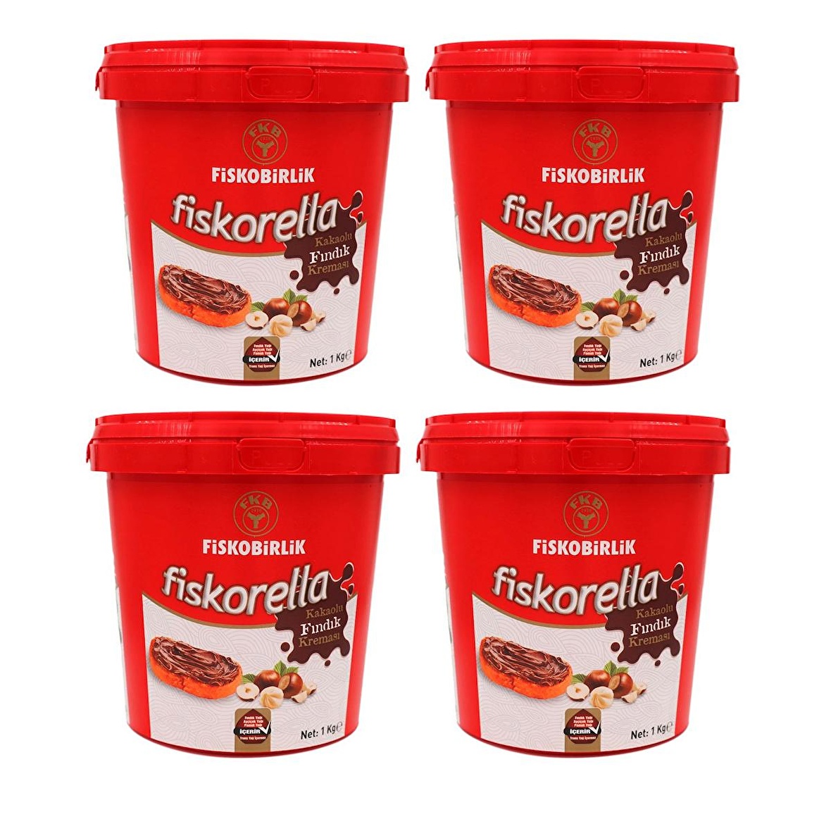Fiskobirlik Fiskorella Kakaolu Fındık Kreması 1 kg 4 lü Fiyatları ve ...
