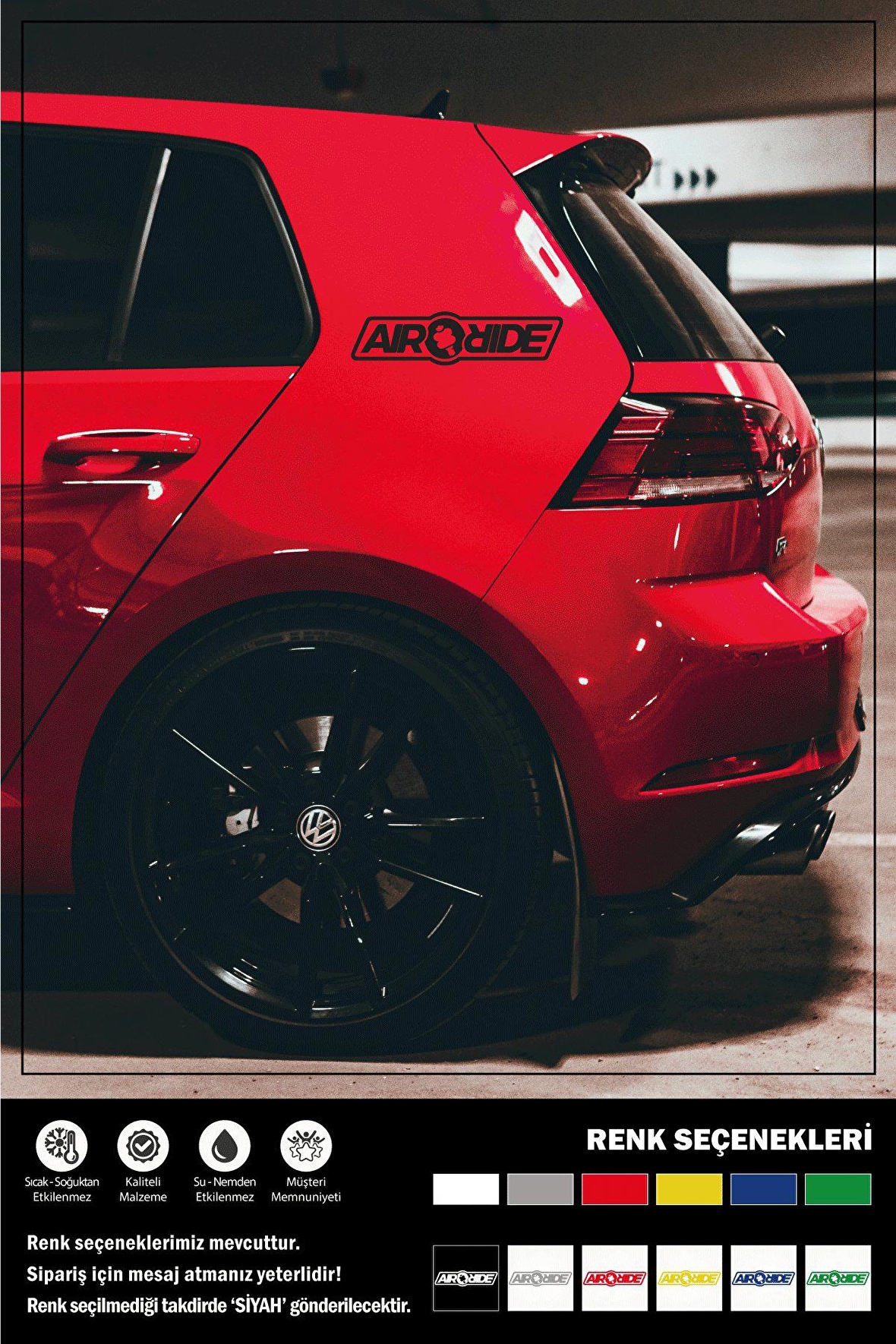 AIR RIDE STICKER 25 x 6 cm Fiyatları ve Modelleri - Pazarama