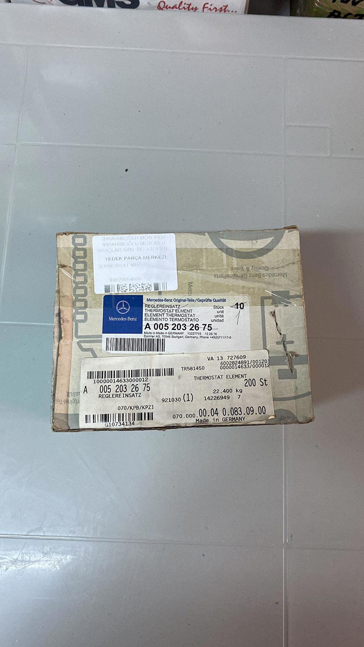 Mercedes-Benz Termostat (A0052032675) (Axor Atego Actros) Fiyatları ve ...