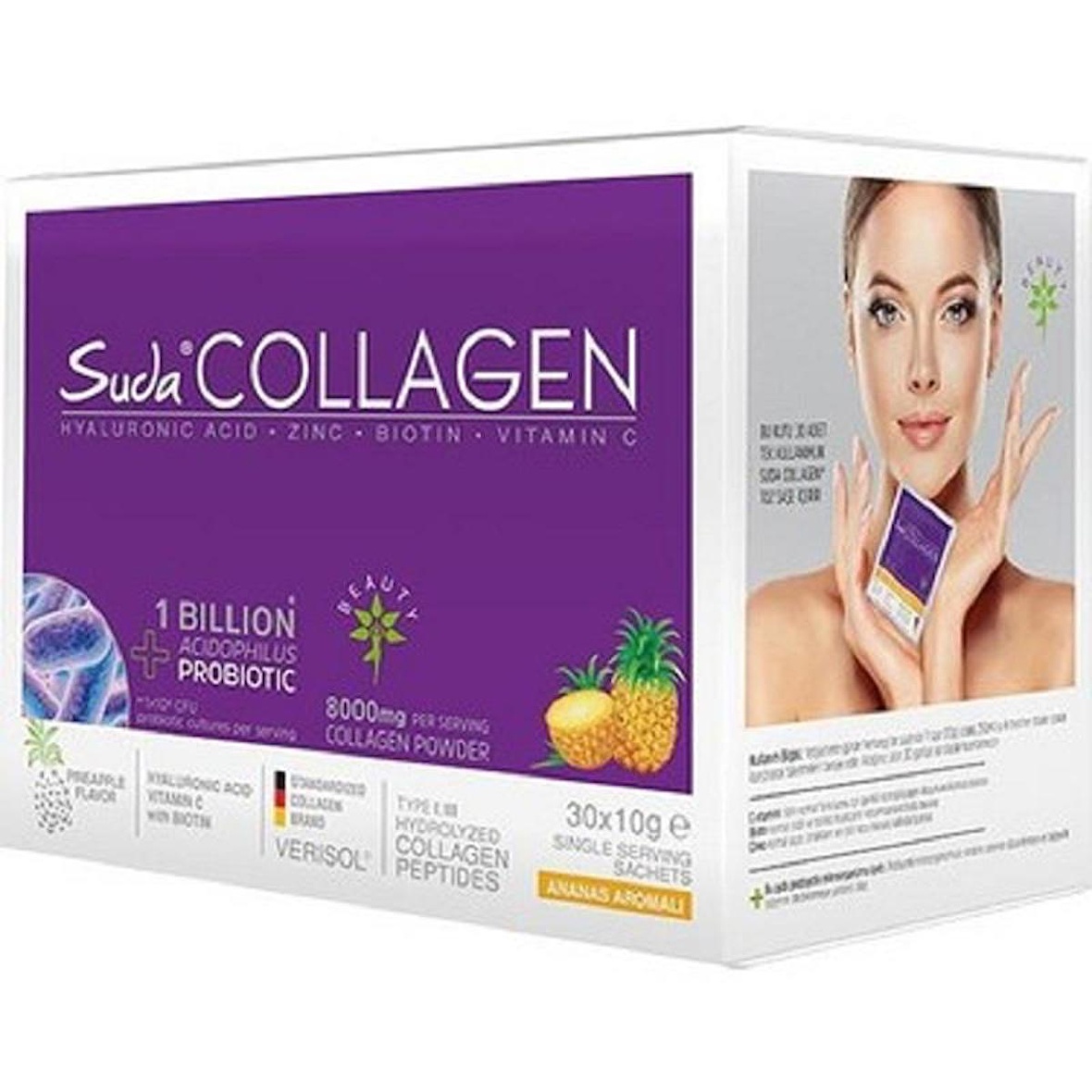 Suda Collagen Probiotic Pineapple 10 gr 30 Saşe Fiyatları ve Modelleri ...