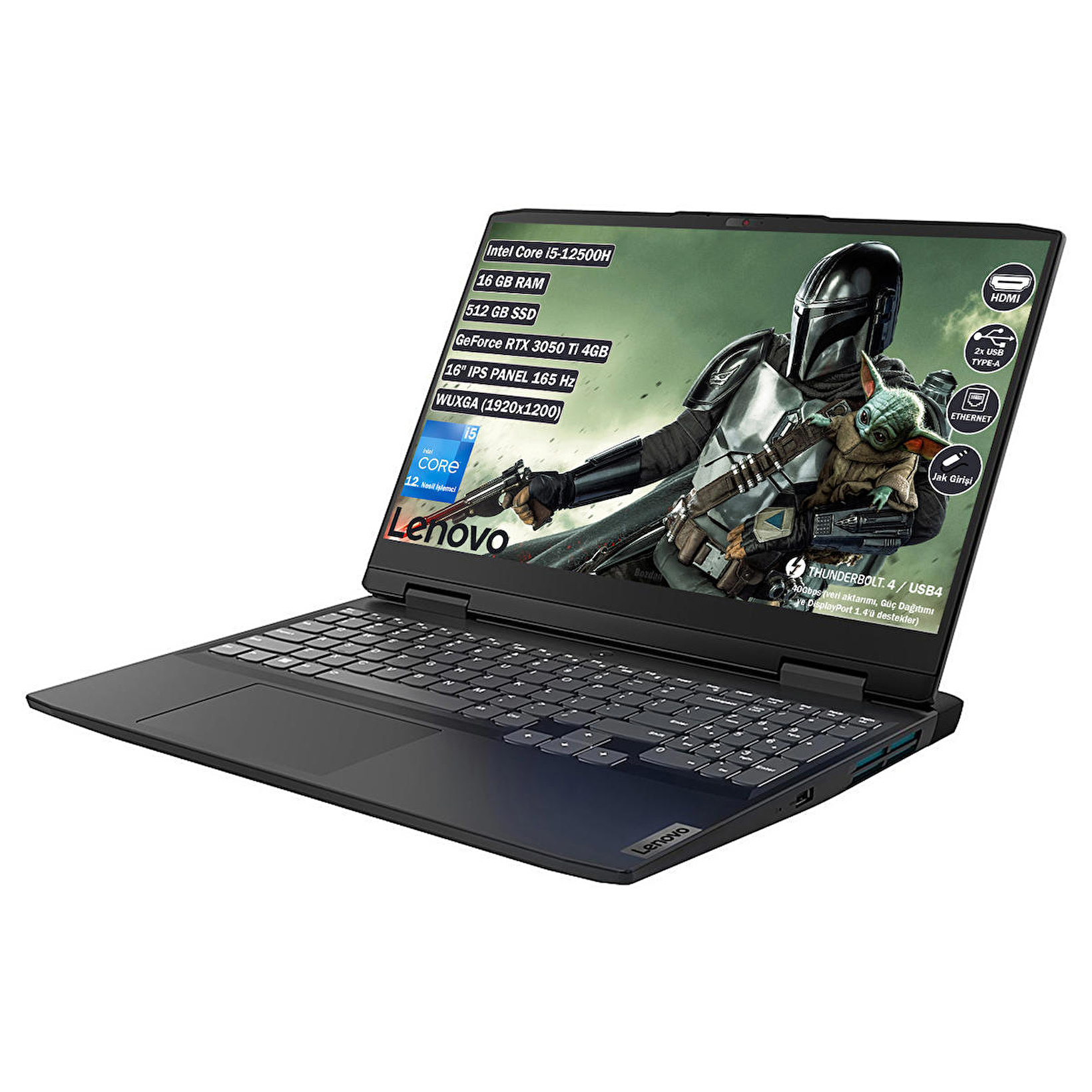 Lenovo Ideapad Gaming 3 16IAH7 Intel Core I5-12500H 16 GB 512 GB SSD ...