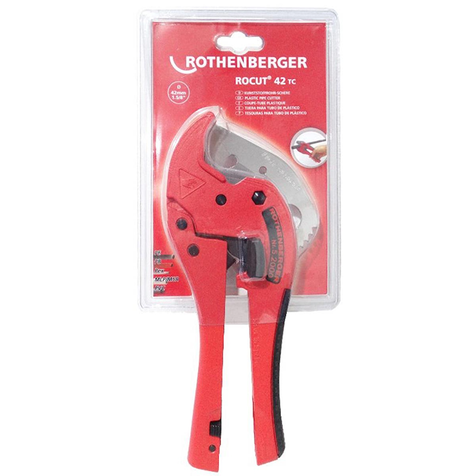 Rothenberger 52000 Rocut 42 TC PVC Boru Kesme Makası 42mm Fiyatları ve ...