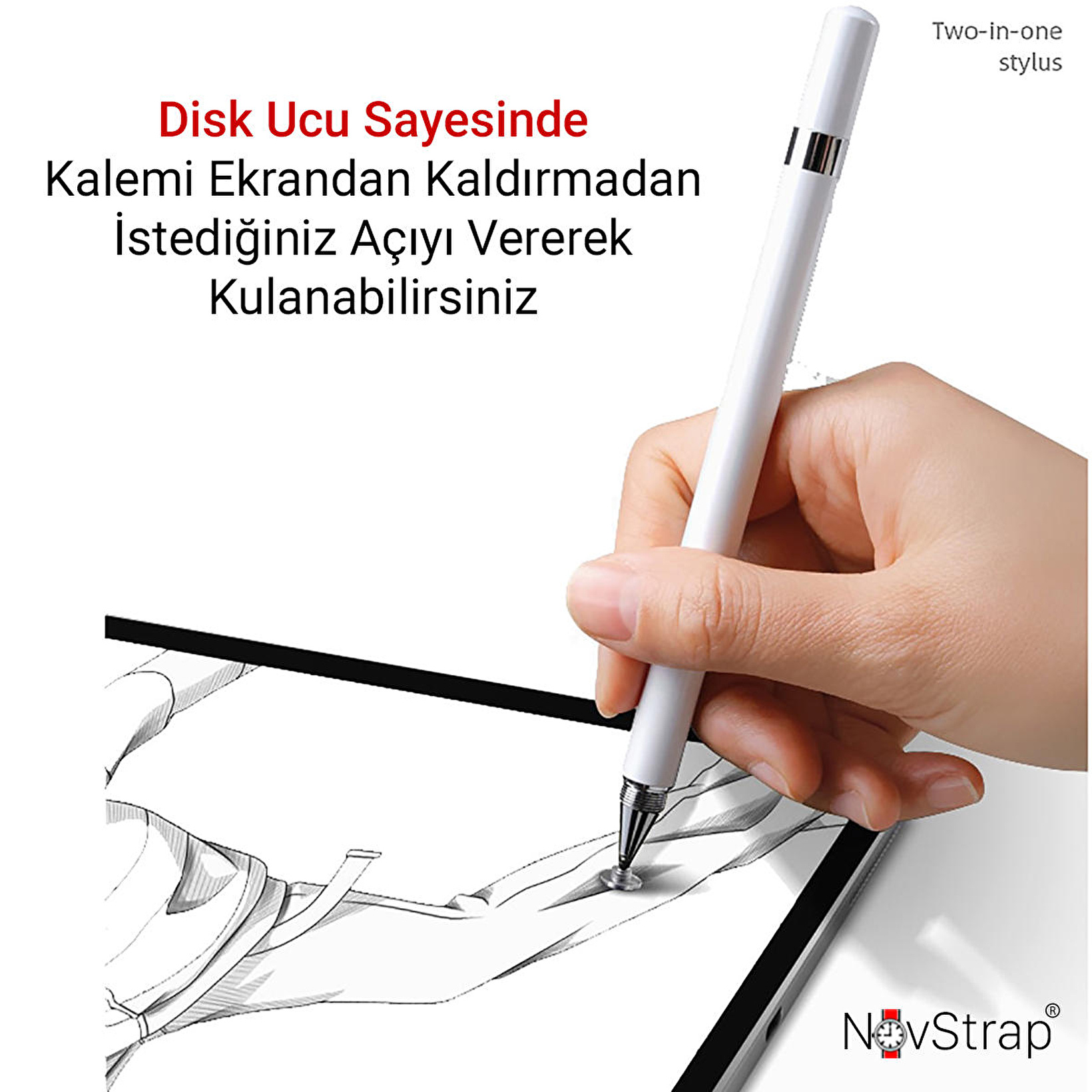 NovStrap Samsung Galaxy Tab S6 Lite SM-P610 İçin Dokunmatik Kalem ...
