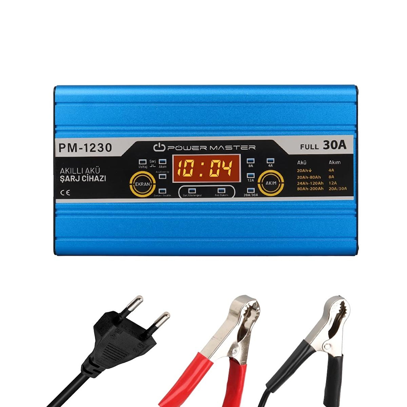 Pm-1230 12 Volt Max 30 Amper Lcd Ekranlı Akü Şarj Cihazı Fiyatları ve ...
