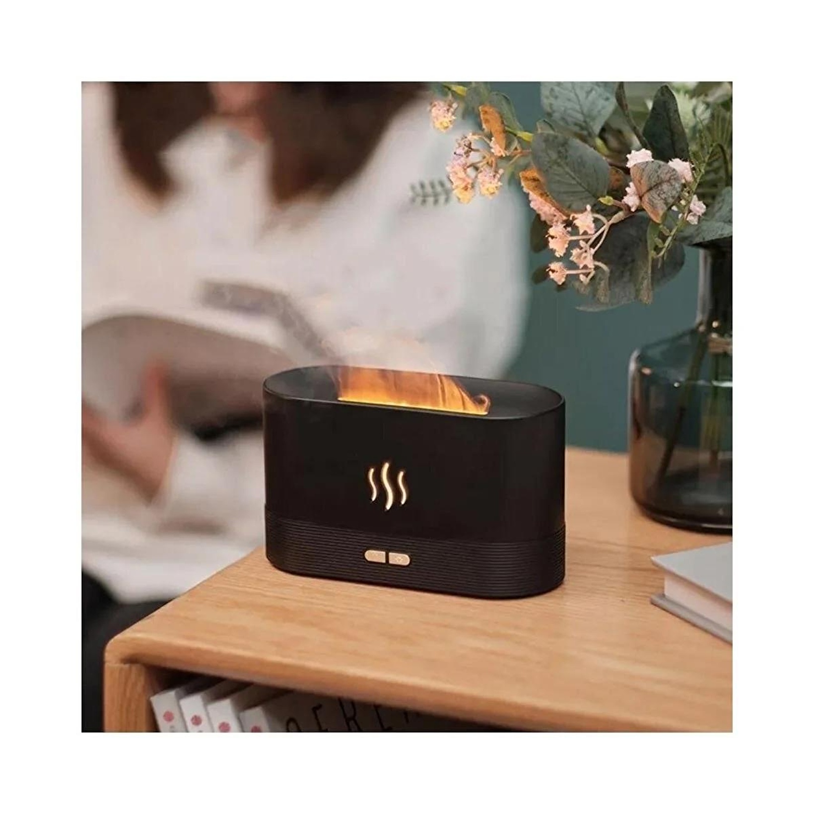 Hava Nemlendirici Alev Lambası Şömine Difüzör Buhar Ultrasonik Alev ...