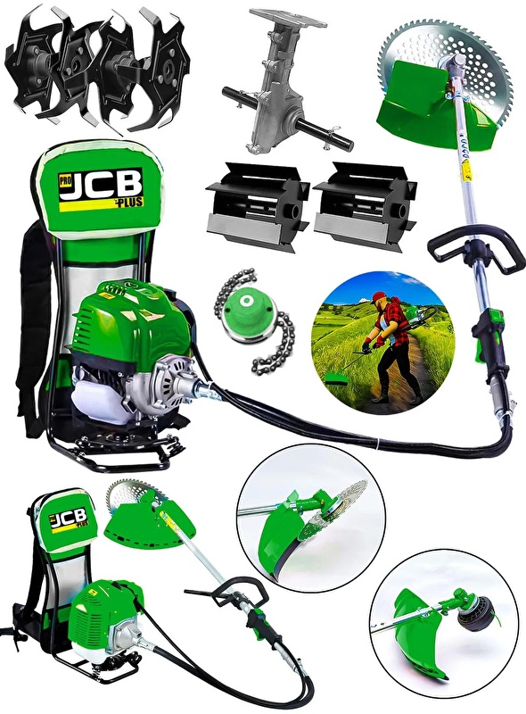 Projcb Plus Garden Set Green 14 HP Sırt Tırpan Çim Biçme + Toprak ...