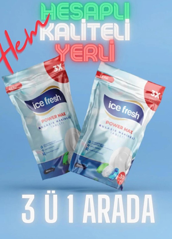 Ice Fresh 3ü 1 Arada Bulaşık Makinesi Kapsül Deterjanı Fiyatları ve ...