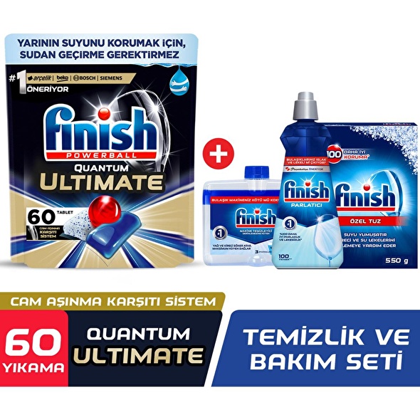 Finish Quantum 60 Yıkama Tablet Bulaşık Makinesi Deterjanı 60 Adet ...