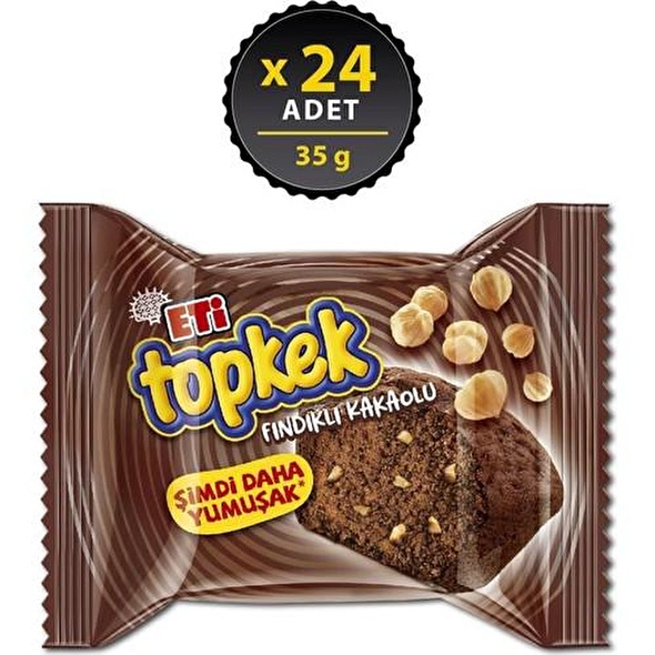Eti Topkek Fındıklı Kakaolu 35 g x 24 Adet Fiyatları ve Modelleri ...