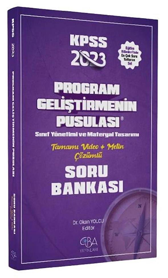 2023 KPSS Eğitim Bilimleri Program Geliştirmenin Pusulası Soru Bankası CBA Akademi Fiyatları ve ...