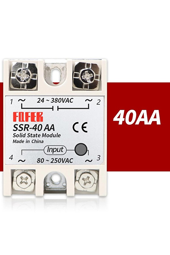 Ssr-40aa Röle Tek Fazlı Solid State 80-250vac 40a Anahtar Fiyatları ve Modelleri - Pazarama