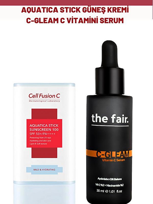Cell Fusion C Aquatica Stick Güneş Kremi ve the fair. C Gleam C ...