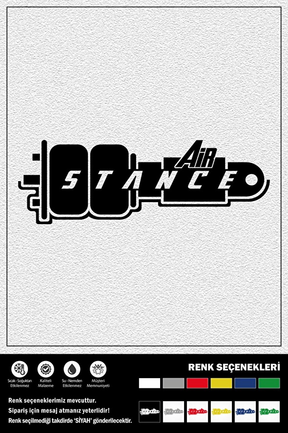 AIR STANCE STICKER 30 x 10 cm Fiyatları ve Modelleri - Pazarama