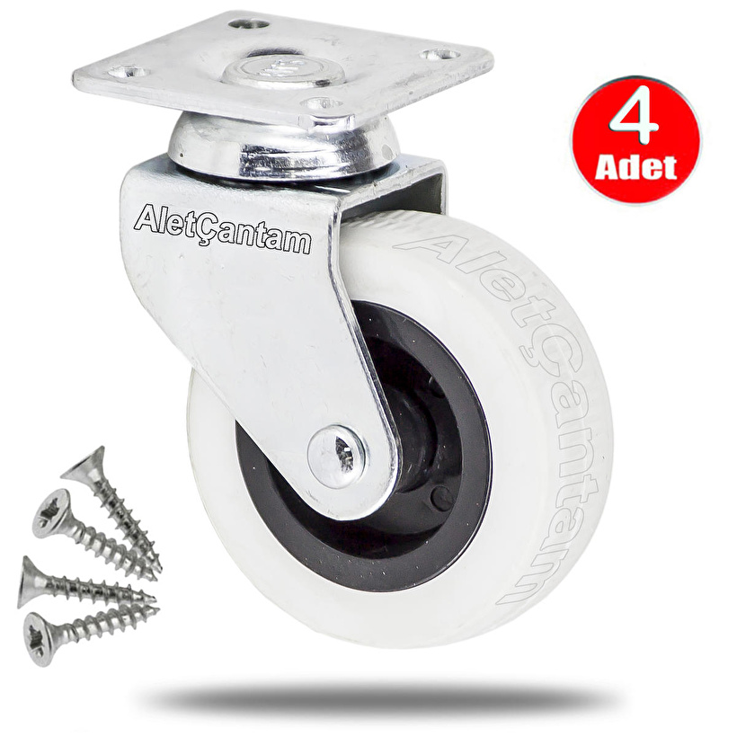 Aletçantam 50mm Bilyalı Mobilya Tekeri Masa Sehpa Dolap Tekerlek -4 ...