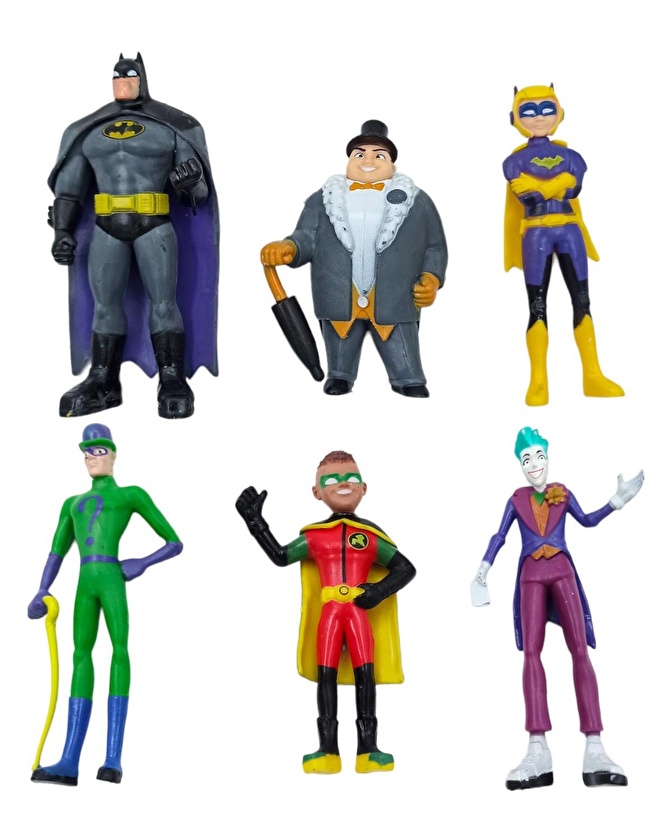 Batwheels Figürleri Batman, Riddler, Penguin, The Joker, Robin, Batgirl ...