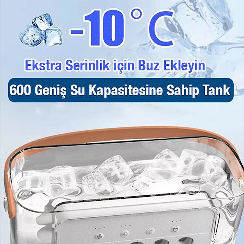 Coofbe 600Ml Su Buz Hazneli Işıklı Şarjlı Hava Nemlendirici Humidifier ...