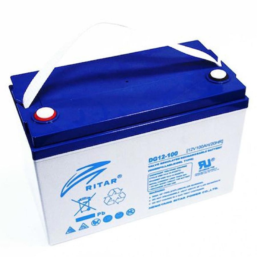 RİTAR 12 VOLT 100 AMPER JEL AKÜ DERİN DÖNGÜ DG12-100 DEEP CYCLE ...