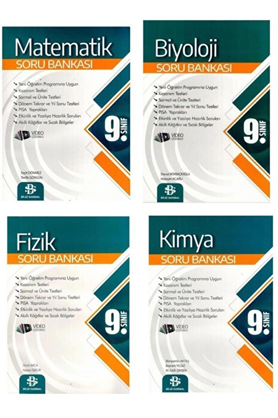 Bilgi Sarmal 9. Sınıf Fizik Kimya Biyoloji Matematik Soru Seti Yeni 2022 Fiyatları ve Modelleri ...