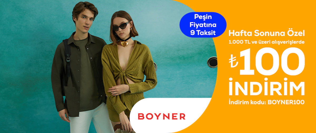 100TL Pazarama Boyner İndirim Kodu Eylül 2025 | Kuponla.com